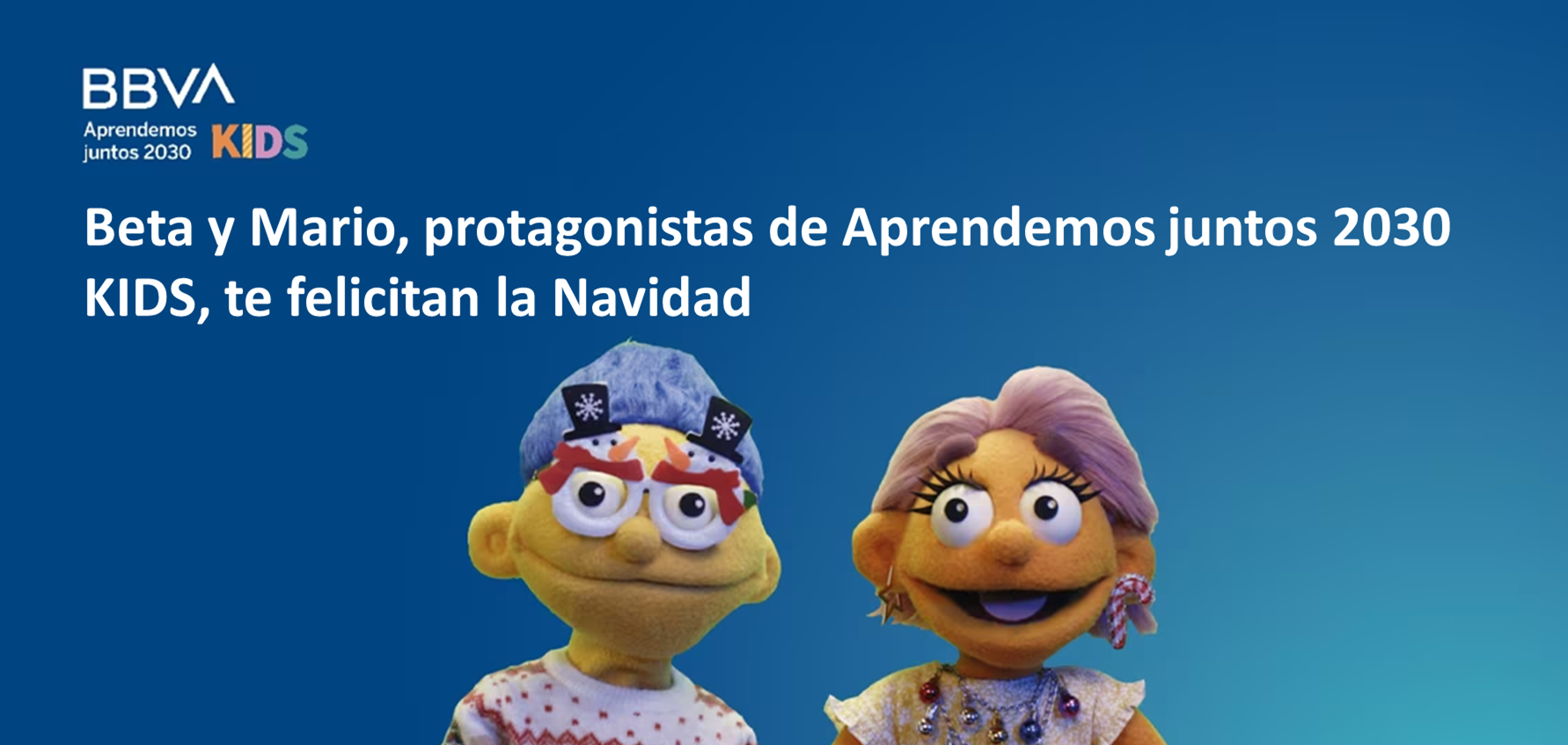 Beta y Mario, protagonistas de Aprendemos juntos 2030 KIDS, te ...