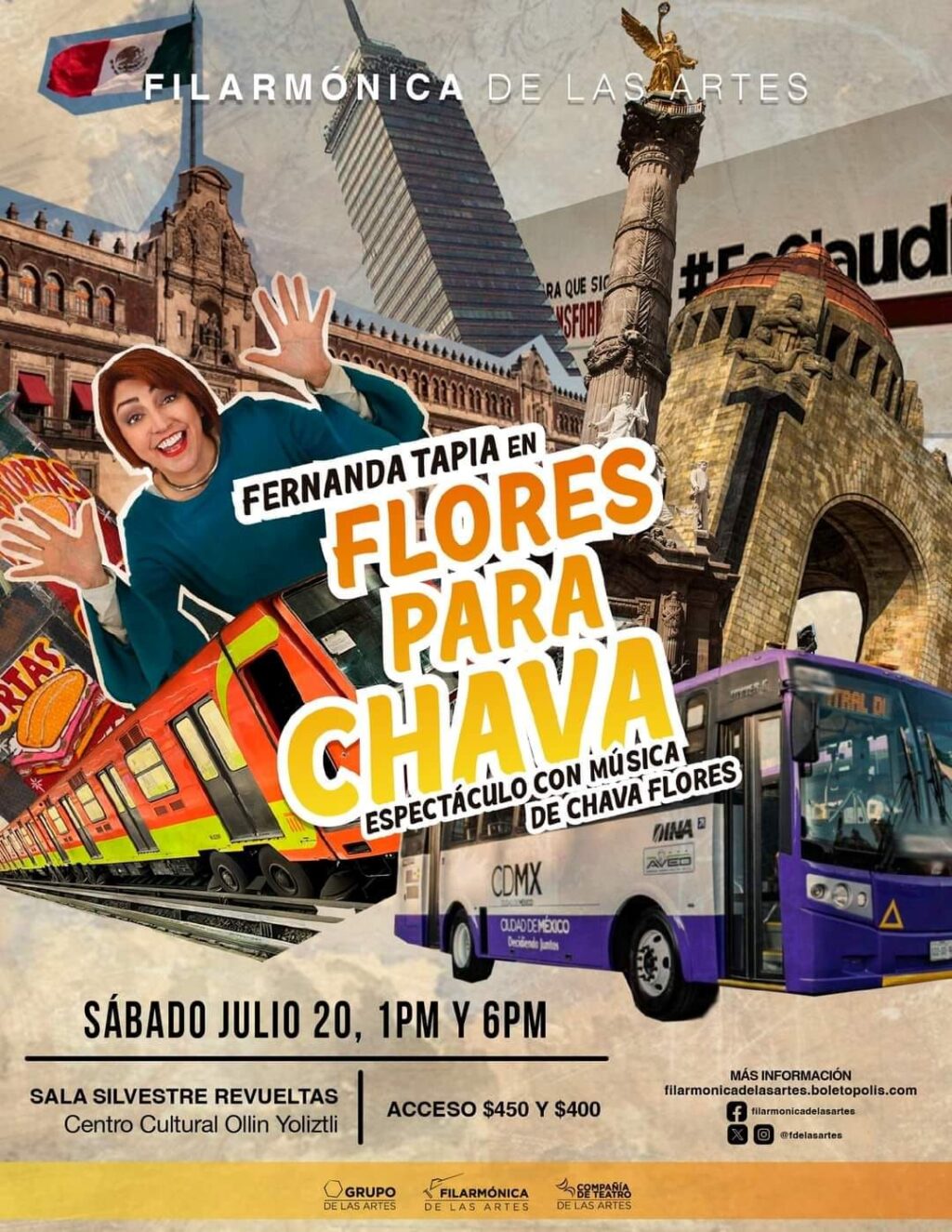 CHAVA FLORES SINFÓNICO CON FERNANDA TAPIA Y LA FILARMÓNICA DE LAS ARTES ...